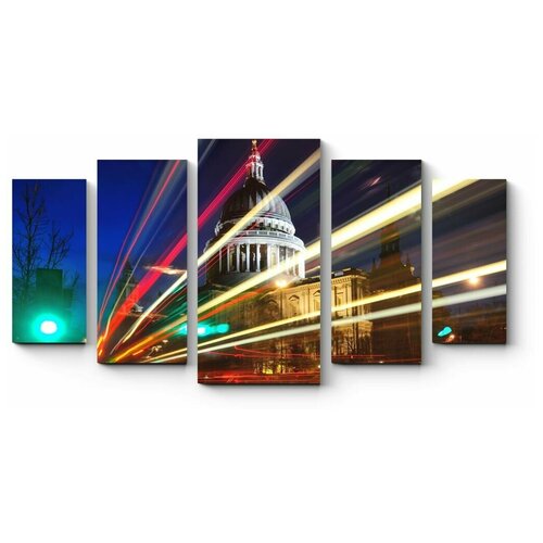 Модульная картина Огни ночного Лондона 200x110