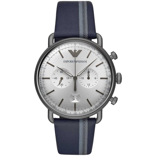 Наручные часы EMPORIO ARMANI Aviator, синий, серый