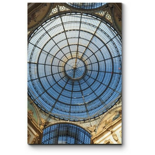 Модульная картина Стеклянный купол Миланского собора50x75