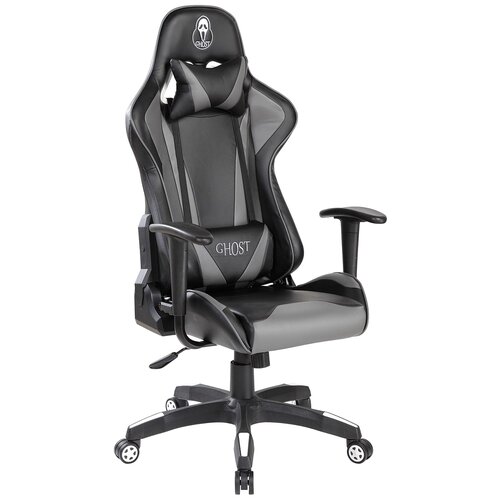 Компьютерное кресло Vinotti Racer GX-01 игровое, обивка: искусственная кожа, цвет: черный/серый