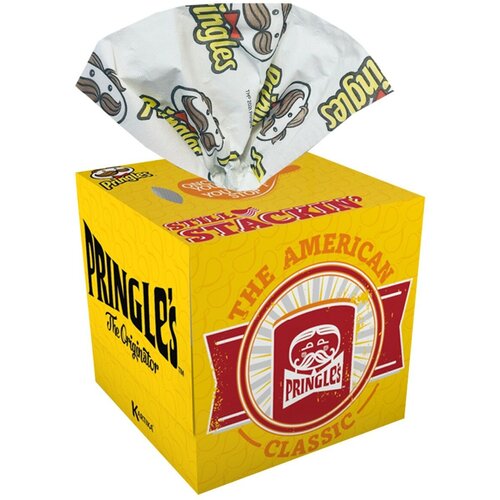 Салфетки бумажные выдергушки "Pringles" с рисунком 3-х сл, 56 штук
