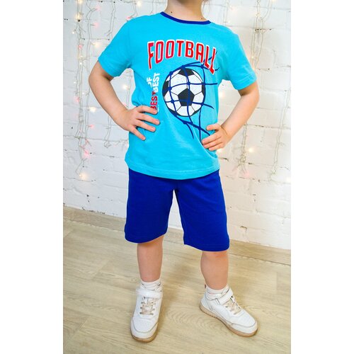 Комплект одежды РиД - Родители и Дети, размер 86-92, голубой