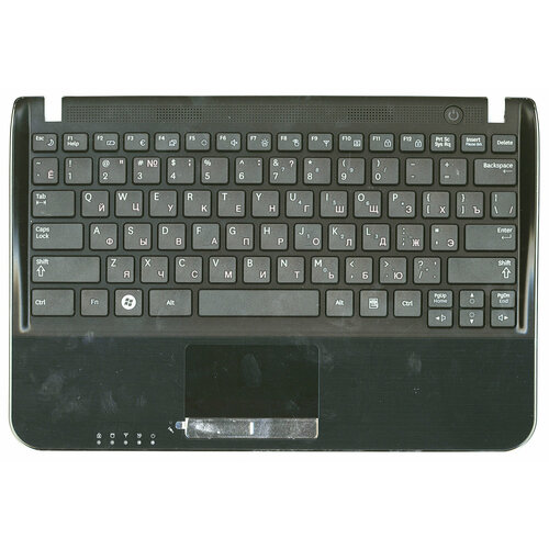 Клавиатура для Samsumg NP-NF210 черная, топ-кейс черный