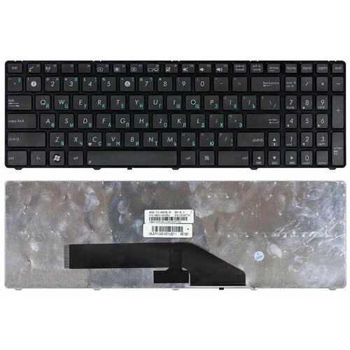 Клавиатура для Asus K70AE, черная с рамкой, версия 2