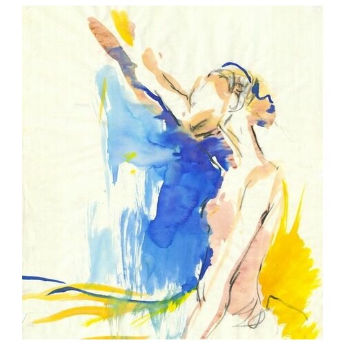 Постер на холсте Балет — балерина — танец №1 50см. x 56см.