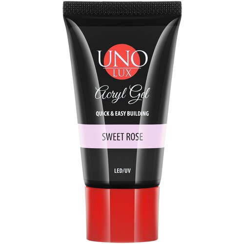 Акрил гель для ногтей UNO LUX Golden Tan, камуфлирующий, 30 г