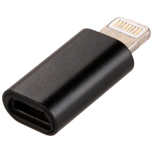 Переходник (адаптер) micro-USB в lighting, черный