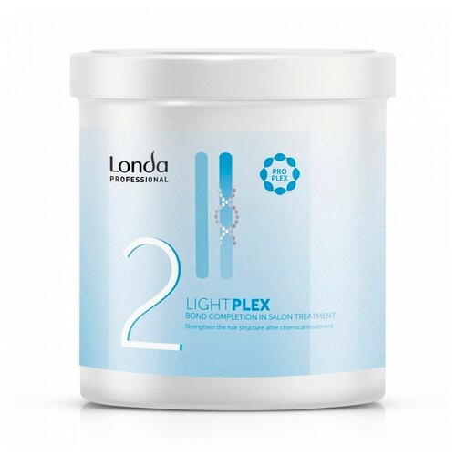 Londa Professional Lightplex Профессиональное средство шаг 2 для укрепления волос после химического воздействия, 800 г, 750 мл, банка