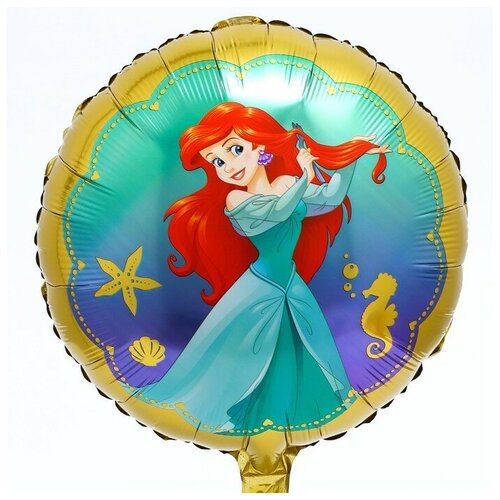 Disney Шар воздушный "Ариэль", 17 дюйм, фольгированный, Принцессы