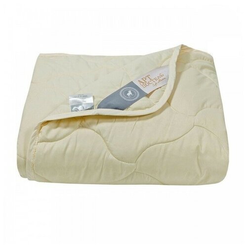 Одеяло АртПостель Soft Collection Шерсть, легкое, 140 х 205 см, белый/бежевый