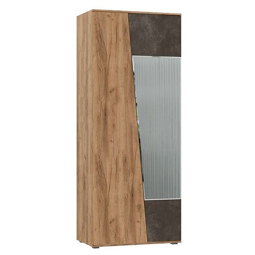 Шкаф Миф Соренто 2-х створчатый дуб крафт / бетон темный Двухдверный 90х54.6х223.6 см