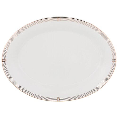 Тарелка "Style", овальная, диаметр 35,5 см / Столовая посуда
