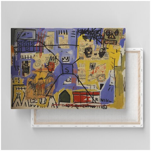 Картина на холсте с подрамником / Basquiat J.M. - 1981 / Баския Жан-Мишель