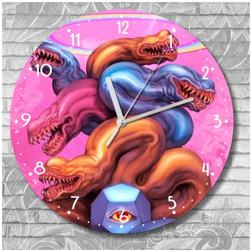 Настенные часы УФ фэнтези дракон - 3114