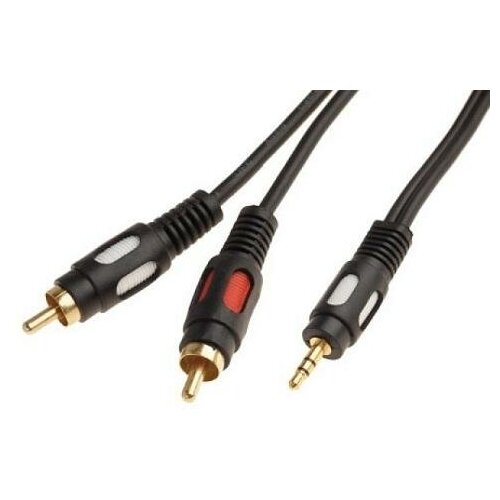 Шнур 3.5 Stereo Plug - 2RCA Plug 3М (GOLD) REXANT 17-4234