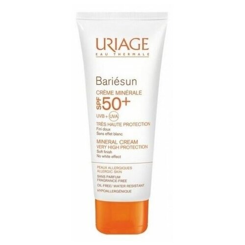 Крем Uriage Bariesun Bariesun Mineral Cream SPF 50+, Минеральный крем SPF 50+, 100 мл