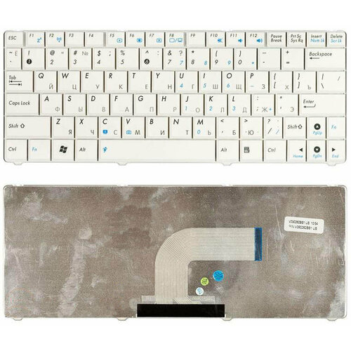 Клавиатура для ноутбука Asus N10JB, русская, белая