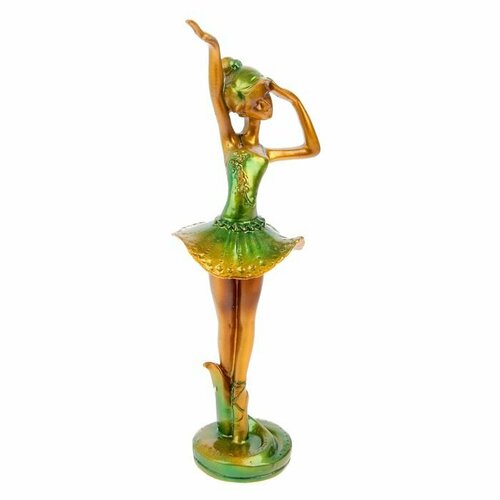 Сувенир полистоун "Балерина в зелёной пачке" 22х8х6 см (комплект из 2 шт)