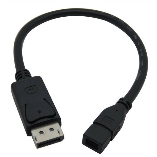 Адаптер-переходник MyPads DisplayPort (м) - Mini DisplayPort (f) для передачи аудио-видео сигнала черный