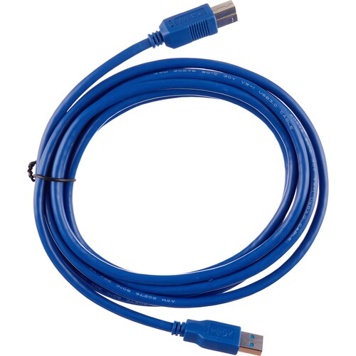 Кабель Atcom USB-A - USB-B (AT2824), 3 м, синий