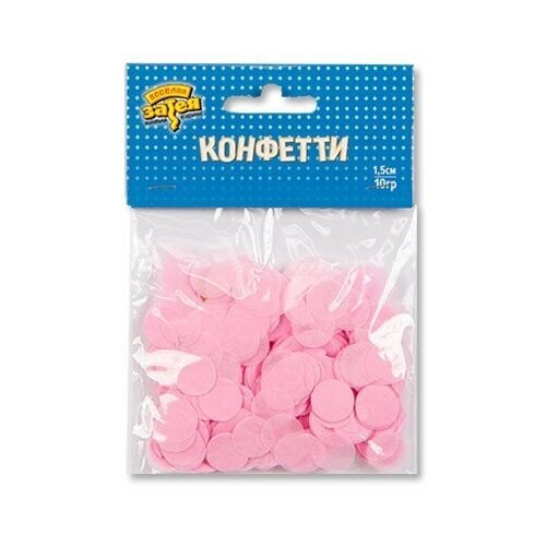 Конфетти Круги тишью Розовые 10 гр