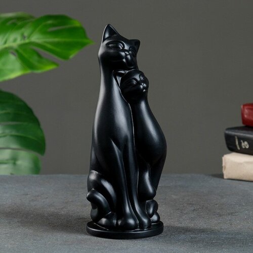Хорошие сувениры Фигура "Пара кошек" черная 10х27х10см