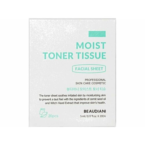 Набор тканевых масок для лица BEAUDIANI Moist Toner Tissue