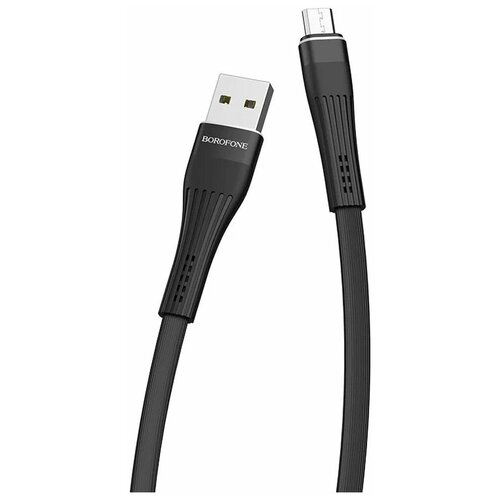 Кабель Borofone BU4 Micro-USB small waistline charging data cable Black