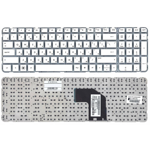 Клавиатура для ноутбука HP AER36701010 белая без рамки