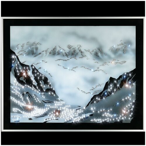 Картина "Лучше гор могут быть только горы". Сваровски Swarovski 50 х 40 см