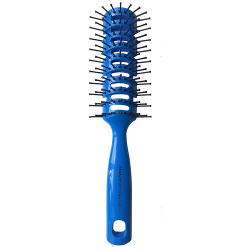 Профессиональная расческа VESS для укладки волос с антибактериальным эффектом Skelton Brush (синяя)