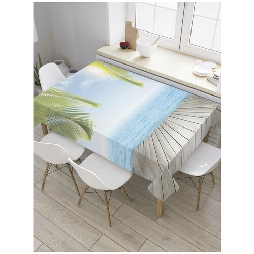 Скатерть прямоугольная JoyArty на кухонный стол "Летний день" из оксфорда, 120x145 см