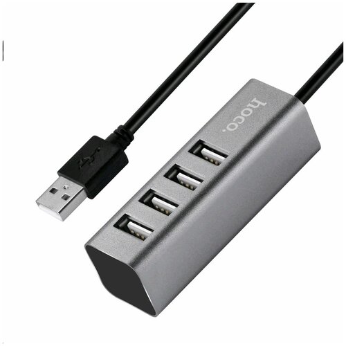 HOCO (6957531038139) HB1 USB-хаб 4хUSB - tarnish