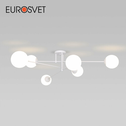 Люстра / Потолочный светильник Eurosvet Netz 30181/6, 6 ламп, цвет белый