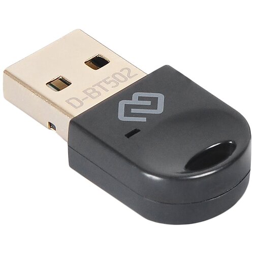 Адаптер USB Digma D-BT502 Bluetooth 5.0EDR class 1.5 20м черный