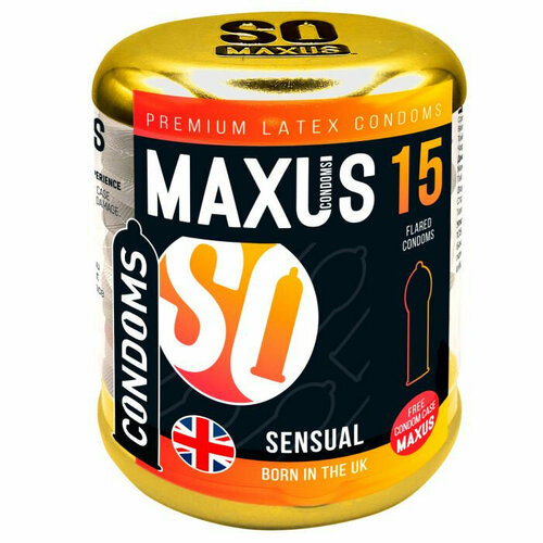 Презервативы анатомической формы Maxus Sensual - 15 шт. (цвет не указан)