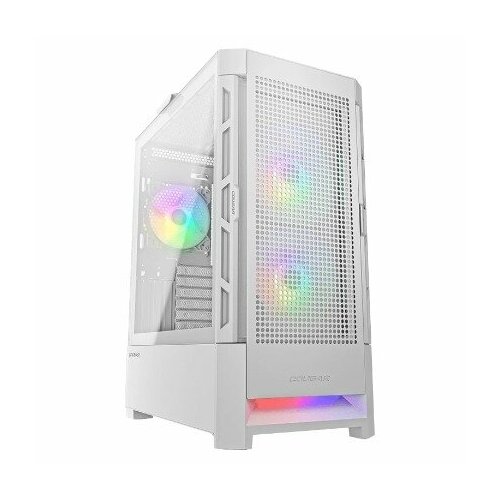 Cougar Корпус Cougar Airface RGB White, 2х140мм + 1x120mm ARGB Fan, ARGB Fan Hub, без БП, белый, ATX