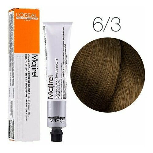 L'Oreal Professionnel Majirel 6,3 тёмный блондин золотистый, 50 мл.