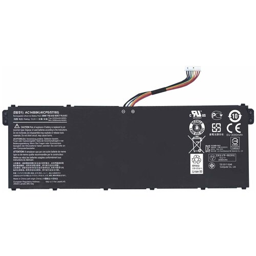 Аккумуляторная батарея для ноутбука Acer Aspire E3-111 (AC14B8K) 15.2V 3090mAh 46Wh