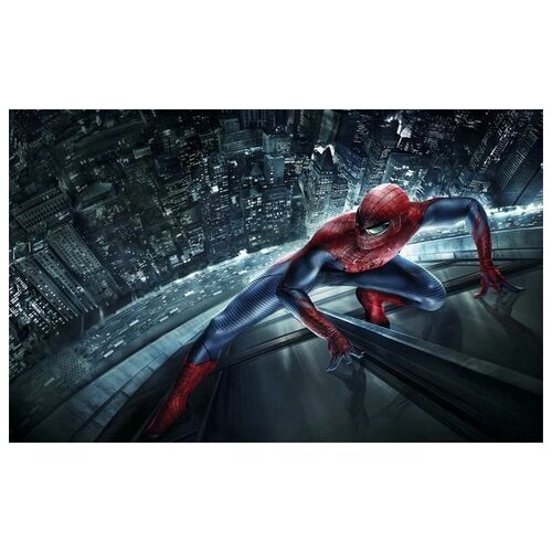 Постер на холсте Человек-паук (Spiderman) №8 48см. x 30см.