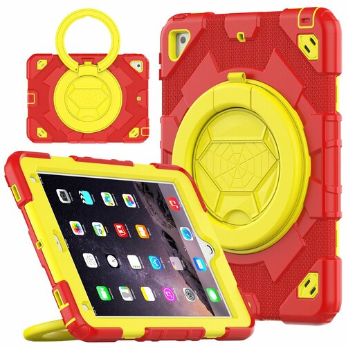 Чехол для iPad 9.7" (см. модели в описании) Superhero противоударный красный-желтый