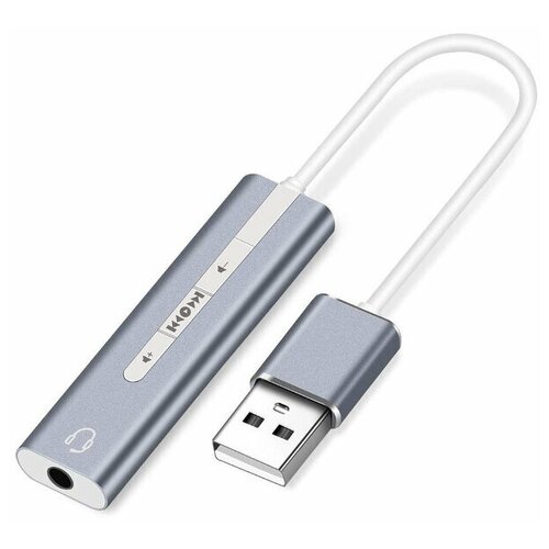 Звуковая карта Orient AU-04PL USB2.0 to 3.5mm jack