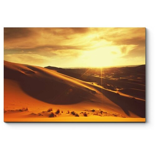 Модульная картина Закат в пустыне 130x87