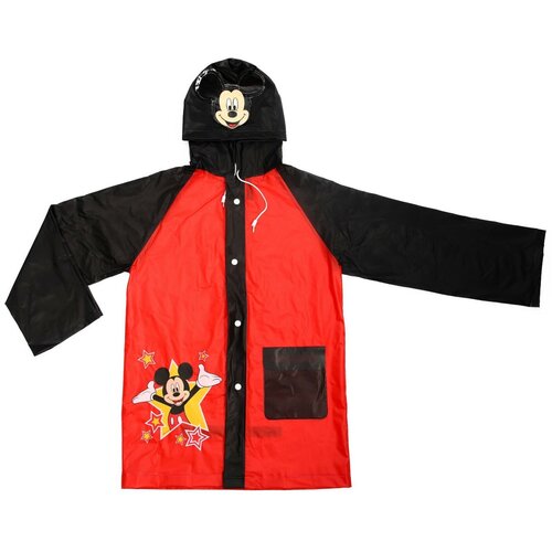 Дождевик Disney, размер M(100-110), черный, красный