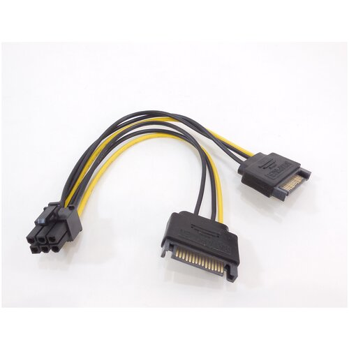Адаптер питания для PCI-E видеокарт 2x SATA — 6pin