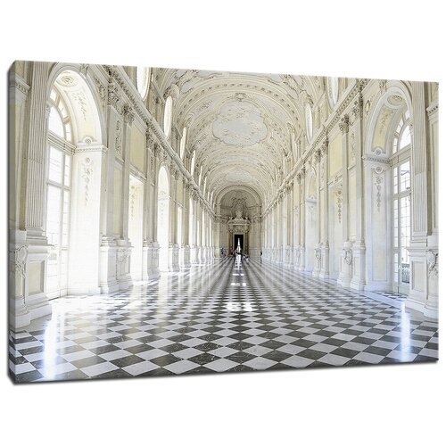 Картина Уютная стена "Зал королевского дворца Венария в Турине. Италия" 100х60 см