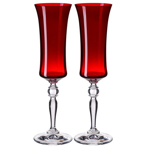 Набор бокалов для шампанского из 2 штук extravagance Bohemia crystal (161781)