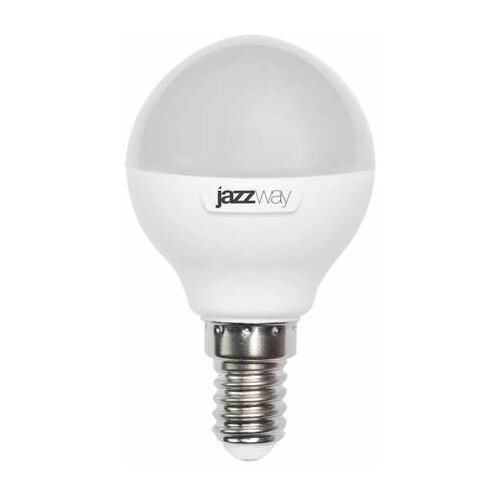 Лампа светодиодная PLED-SP-G45 7Вт шар 3000К тепл. бел. E14 540лм 230В JazzWay 1027856-2 (70шт. в упак.)