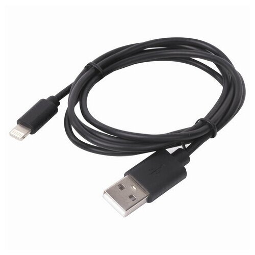Кабель USB2.0 Sonnen Economy, USB - Lightning, 1м, черный, 6шт. (513116)