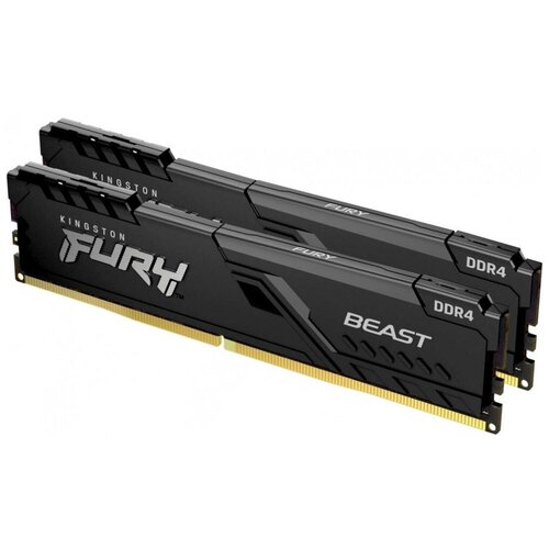 Оперативная память Kingston 16Gb DDR4 3600MHz Fury Beast Black (KF436C17BBK2/16) (2x8Gb KIT) 2x8 ГБ DDR4 (KF436C17BBK2/16)